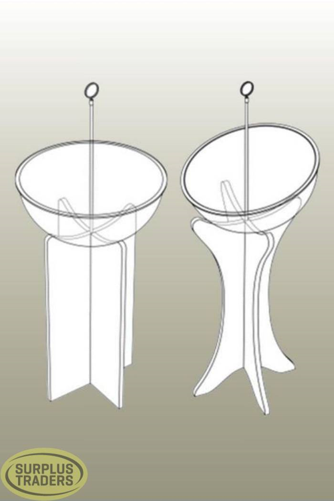 Acrylic Bowl Display Coloured - Surplus Traders